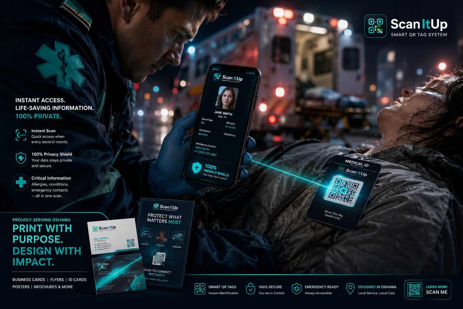 Medical ID QR & Emergency ID Cards | Fast Health Access | Scan It Up